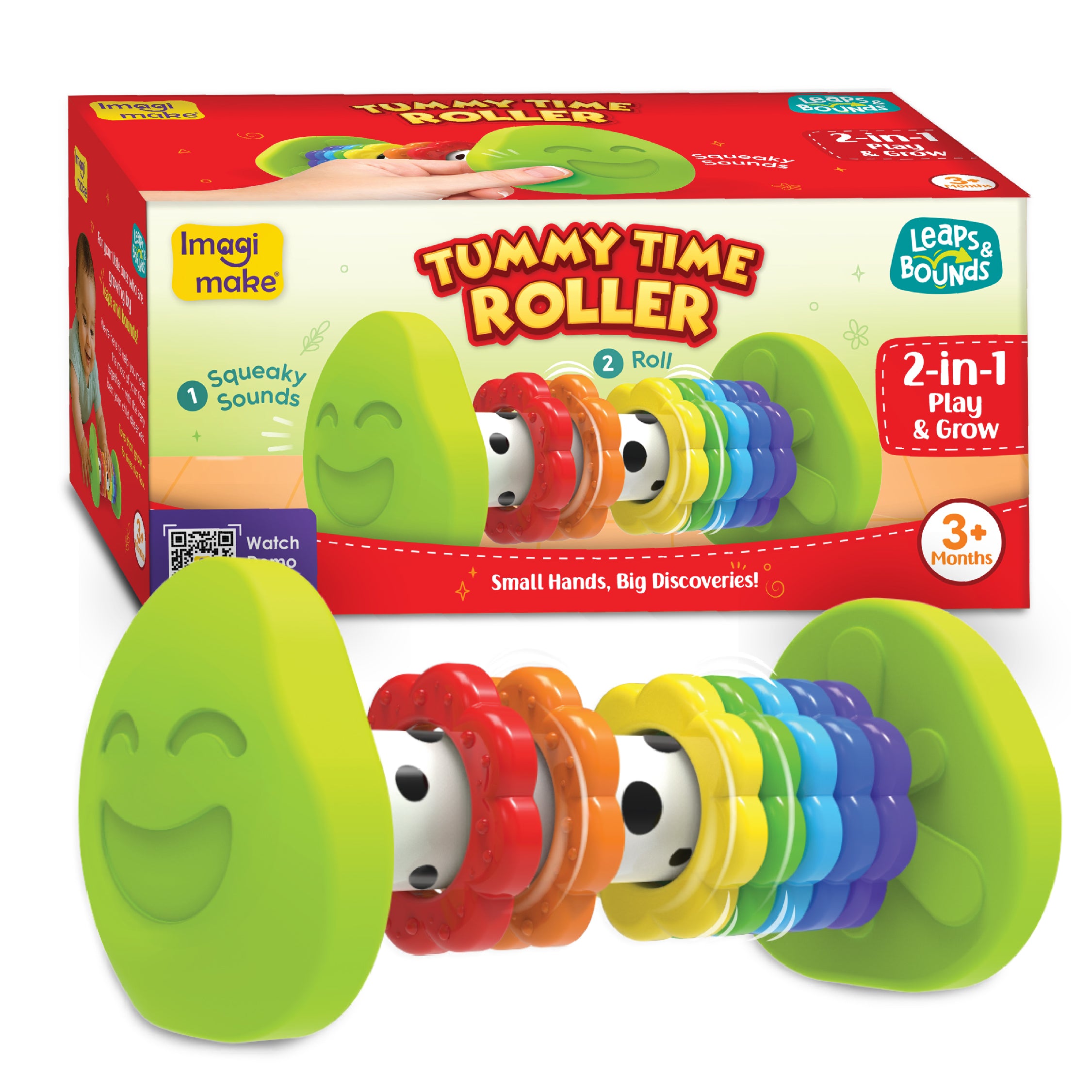 Leaps & Bounds - Tummy Time Roller – Imagimake