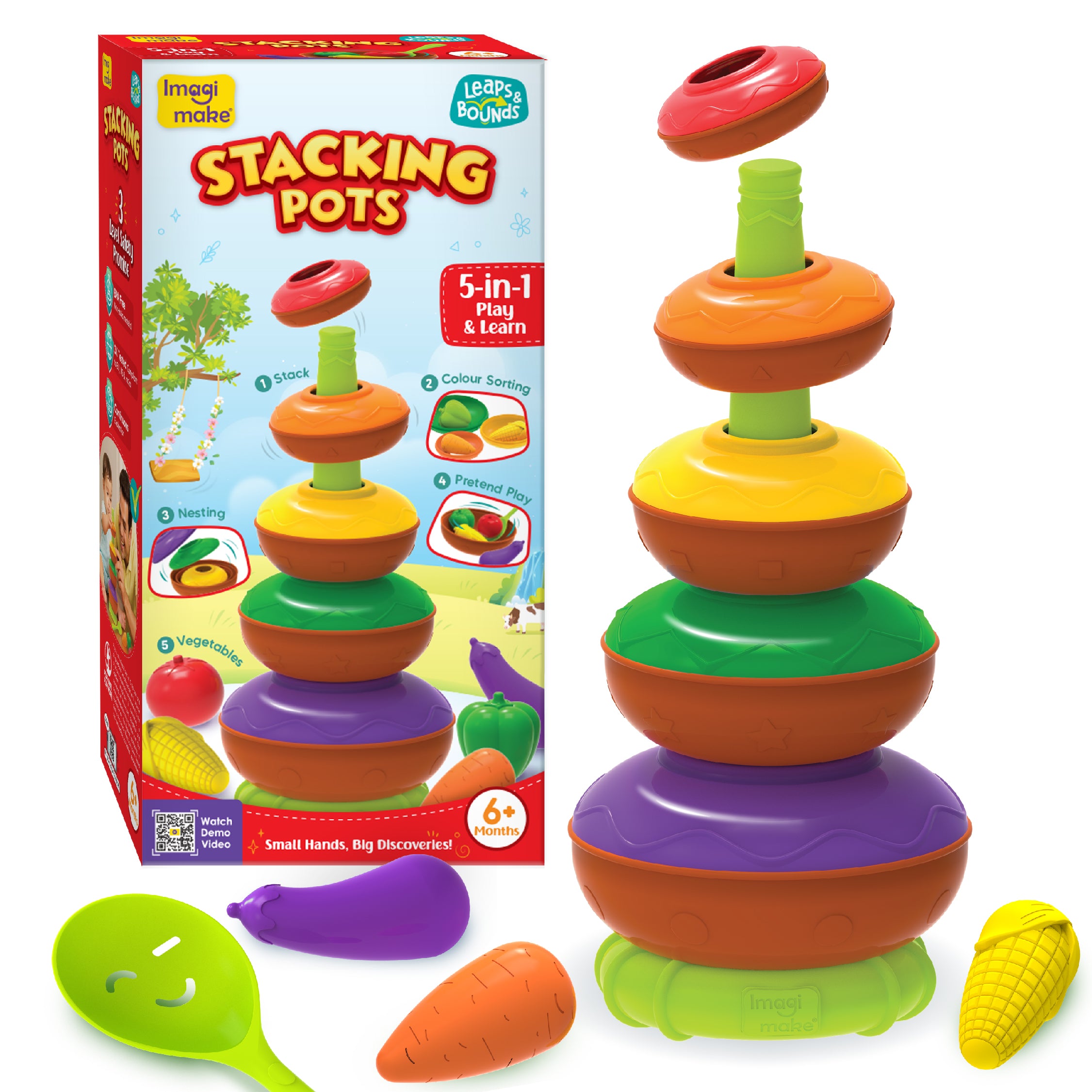 Leaps & Bounds - Stacking Pot – Imagimake