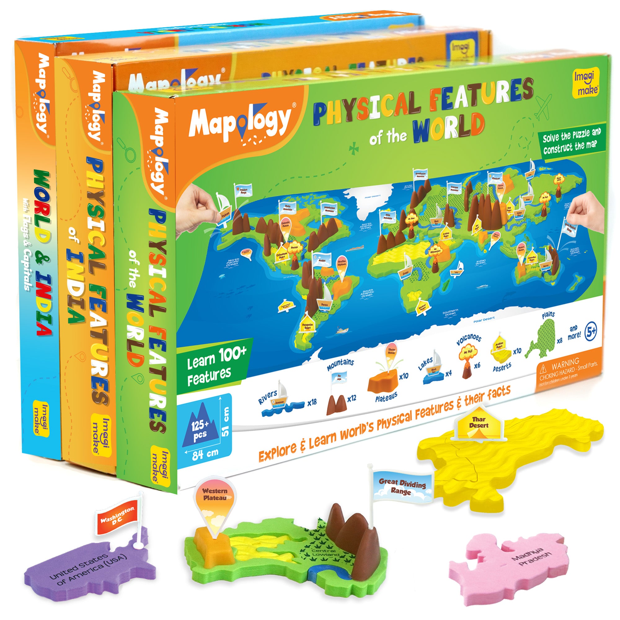 Mapology India and World - Political & Physical Map Puzzle – Imagimake Mapology India and World - Political & Physical Map Puzzle – Imagimake