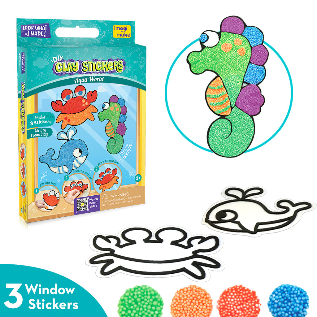 Clay Stickers - Aqua World – Imagimake