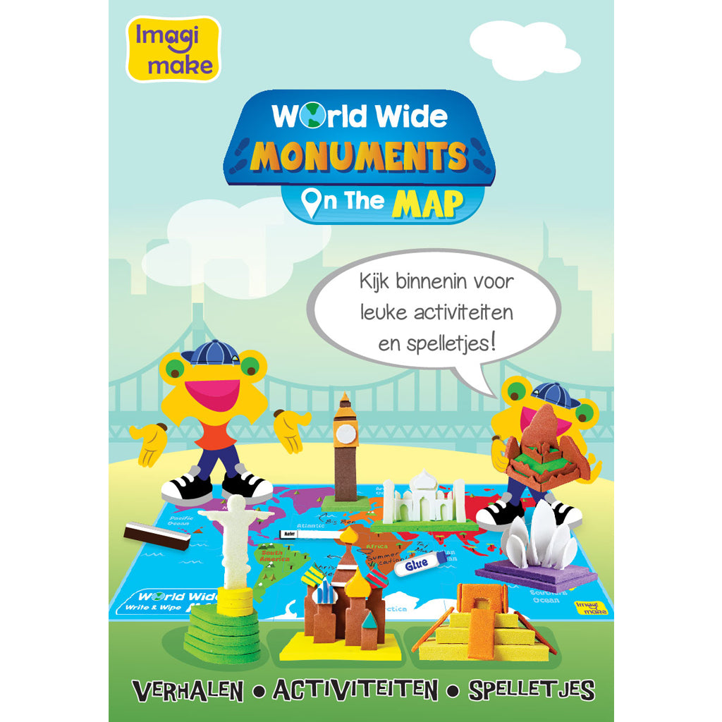 Worldwide Monuments on the Map - Activity Book - Dutch – Imagimake
