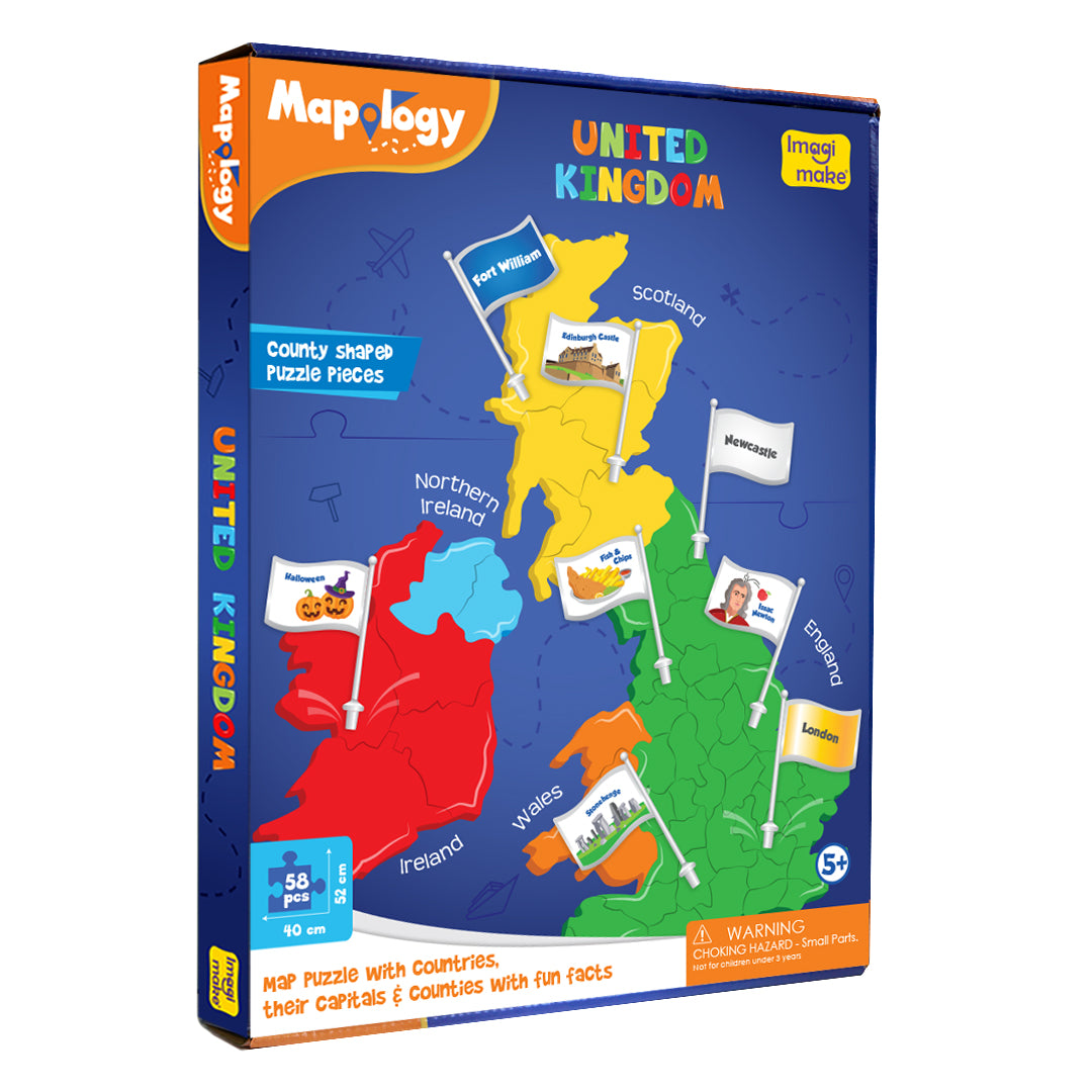 Mapology United Kingdom with Capitals - Educational Toys for Kids ...
